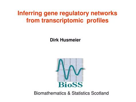 Ppt Inferring Gene Regulatory Networks From Transcriptomic Profiles