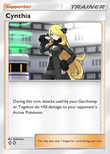 Cynthia Pok Mon Tcg Pocket Card Untapped Gg