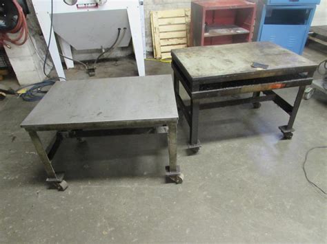 machines used 2 rolling tables