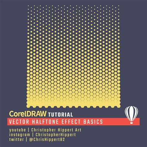 Vector Hexagonal Halftone Pattern Tutorial In Coreldraw Coreldraw