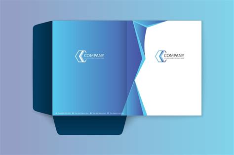 Premium Vector Corporate Software Development Presentation Folder Template