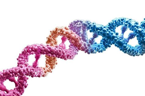 Abstract Dna Structure With Vibrant Colors Premium Ai Generated Image