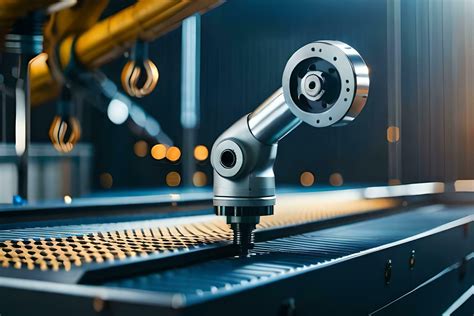 A Robotic Arm Is On A Conveyor Belt Ai Generated Stock Photo At Vecteezy