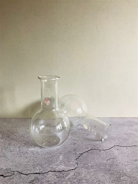 Vintage Chemistry Pyrex Glass Lab Flasks The Urban Vintage Affair