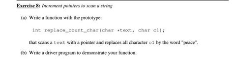 Solved Exercise Some Errors In The Use Of Pointers Find Chegg