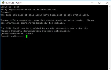 Usb Devices Not Detected On Esxi 65 Host Vmware Vsphere