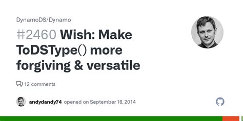 wish make todstype more forgiving and versatile · issue 2460