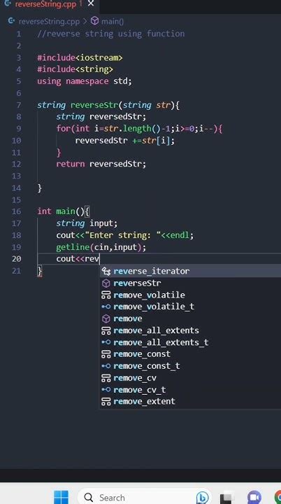 c program to reverse string using function full hd 1080p medium fr30