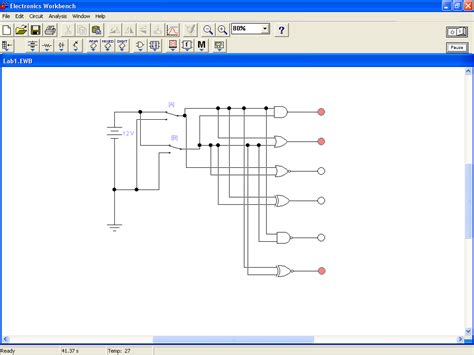 Скачать картинку Electronics Workbench СХЕМА №17