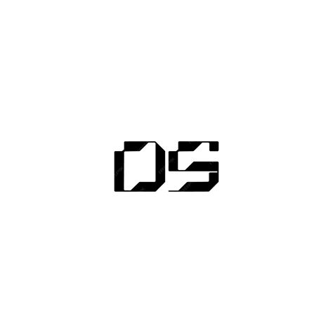 Premium Vector Ds Monogram Logo Design Letter Text Name Symbol Monochrome Logotype Alphabet