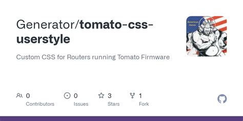 github generator tomato css userstyle custom css for routers running tomato firmware