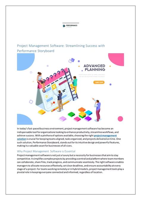 Ppt Project Management Software Streamlining Success With Performance Storyboard Powerpoint