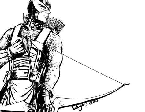 Dailyish Sketch Hawkeye
