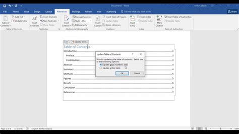 Urdu Insert Table Of Contents Automatically In Ms Word 2007 16 Youtube