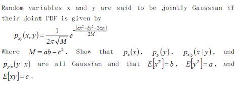 Solved Random Variables X And Y Are Said To Be Jointly