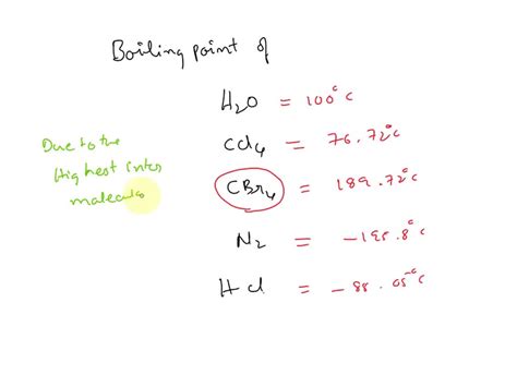 List The Substances Ccl4 Cbr4 And Ch4 In Order Of Increasing Boiling Point