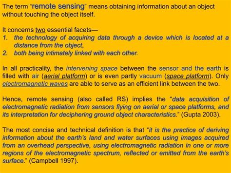 Role Of Remote Sensingrs And Geographical Information System Gis In Geography Ppt