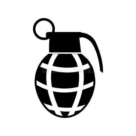 Grenade Icon Vector Explosion Illustration Sign Weapon Symbol Army