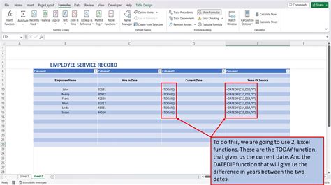 Use Excel To Find The Difference Between Two Dates In Years Marks
