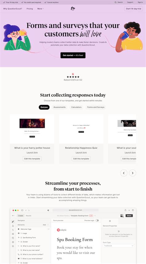Question Scout Saas Landing Page Optimizepress