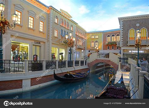 Grand Canal Shopping Center Venetian Resort Las Vegas Strip Las Stock