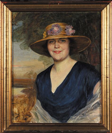 Paja JovanoviĆ 1859 1957 Portret Dame Sa šeširom Madlart