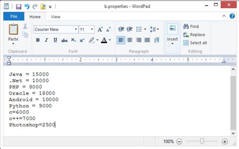how the properties class in java works