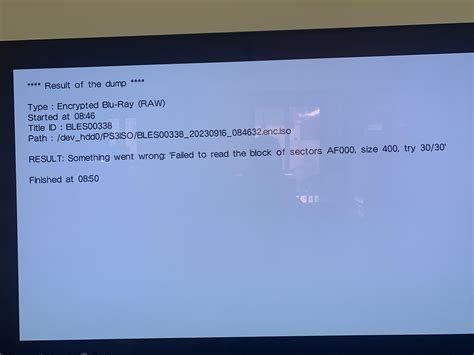 Got This Error While Dumping A Game With Managunz Rps3homebrew