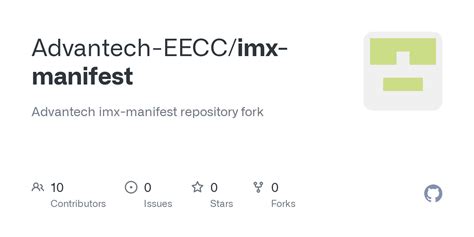 Github Advantech Eeccimx Manifest Advantech Imx Manifest Repository