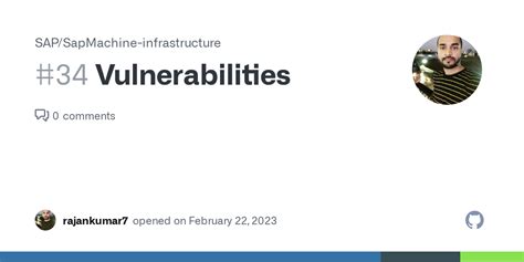 vulnerabilities · issue 34 · sap sapmachine infrastructure · github