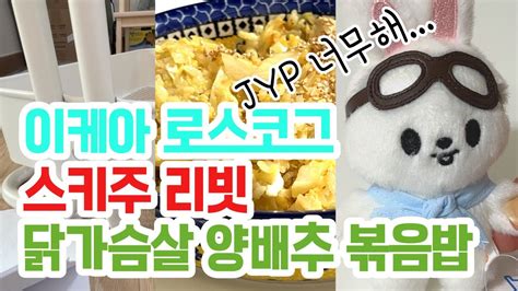 브이로그 이케아 트롤리 조립 ｜닭가슴살 양배추볶음밥 ｜스키주 인형 리빗 언박싱 브이로그jyp 왜 그랬어 Plush Pilot For ★★★★★ Youtube