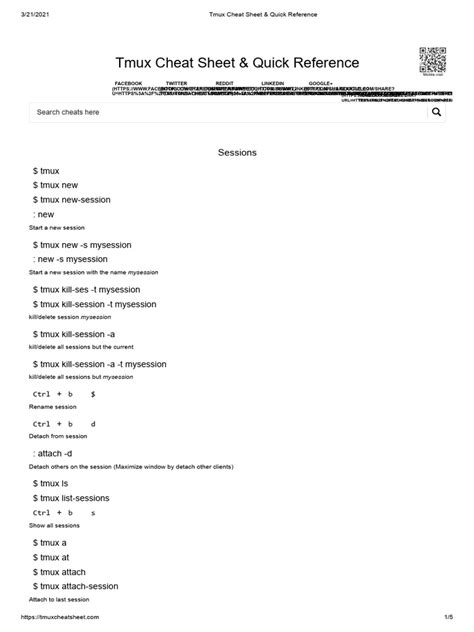 tmux cheat sheet and quick reference pdf text human computer