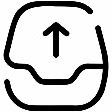 outbox arrow upload email up uploading mail icon download on