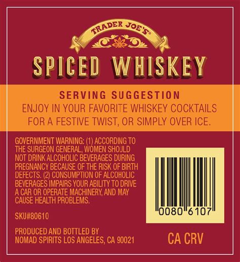 Buy Trader Joes Spiced Whiskey 375ml® Online Whiskey Delivered