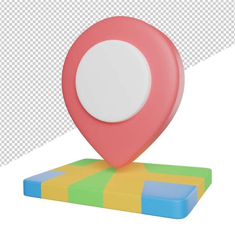 Premium Psd Maps Location Guidance Side View 3d Rendering Icon