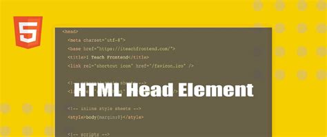 What Is Inside Html Head Element Dev Community