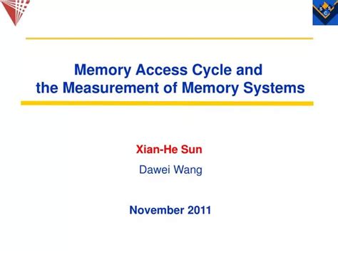 PPT Memory Access Cycle And The Measurement Of Memory Systems PowerPoint Presentation ID 2206012