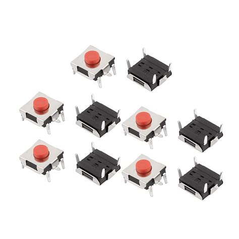 Buy IIVVERR 10Pcs 6mmx6mmx3 1mm Panel PCB Momentary Tactile Tact Push Button Switch 4 Pin DIP 10
