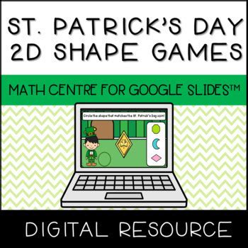 St Patrick S Day Digital Shapes Games For Google Slides Distance Learning