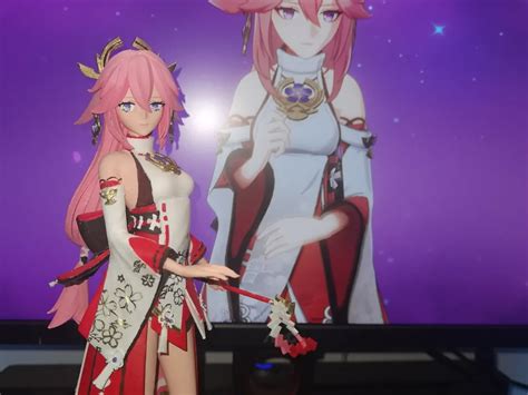 Genshin Impact Yae Miko Fan Model By 东方同志 Makerworld Download Free 3d Models