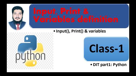 Python Input Print And Variables How We Can Define It Urdu Hindi Dit
