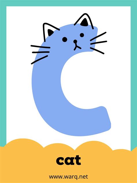 سلسلة الحروف الإنجليزية Letter C منصة ورق التعليمية