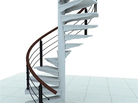 Spiral Staircase 3d Model 3ds Max Files Free Download Cadnav
