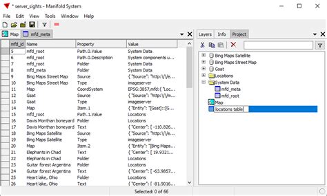 Example Create A Table From Locations