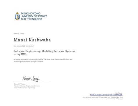 Mansi Kushwaha On Linkedin Softwareengineering Coursera