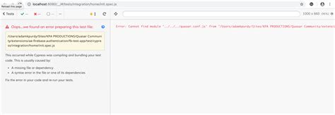 Nfigjs Context Error · Issue 50 · Quasarframeworkquasar
