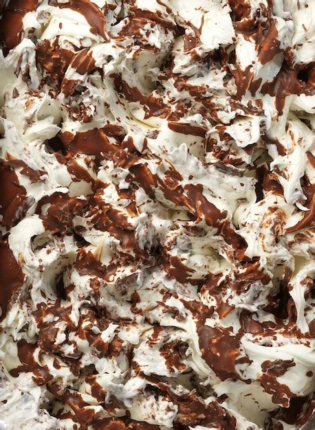 Premium Photo Stracciatella Gelato Texture
