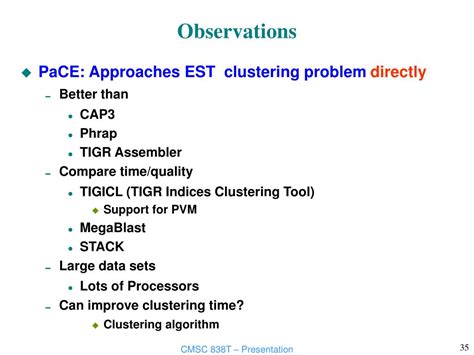 Ppt Parallel Est Clustering By Kalyanaraman Aluru And Kothari Powerpoint Presentation Id