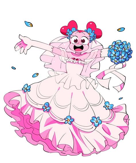 Spinel Bride Clothes Arms Extended Hug Smile Happy Spinel Vestido De Novia Brazos Extendidos R