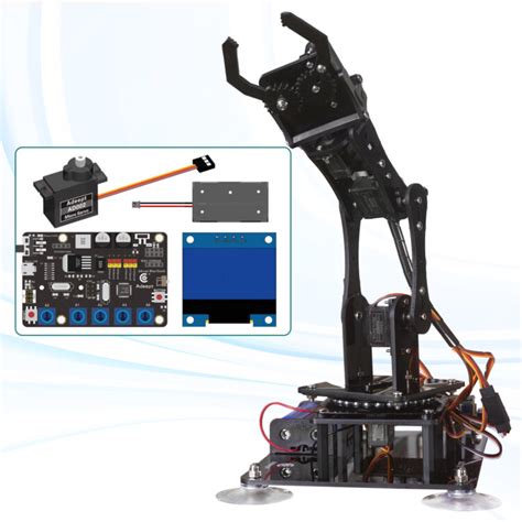 Adeept 5 Dof Robotic Arm Kit Compatible With Arduino Ide Programmable Diy Coding Stem Education